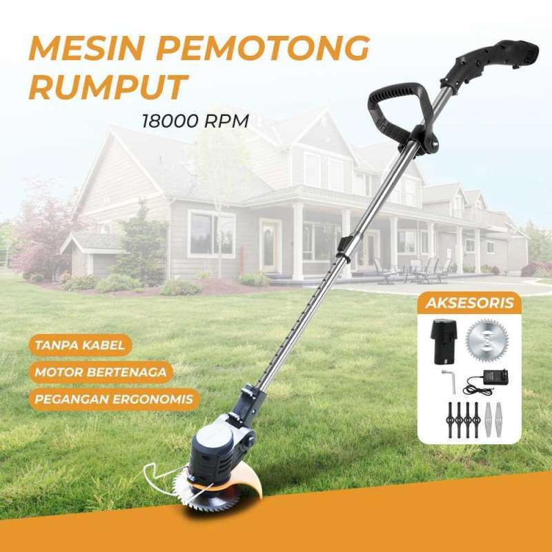 Jual Vasily Mesin Pemotong Rumput Ranting Electric Grass Trimmer ...