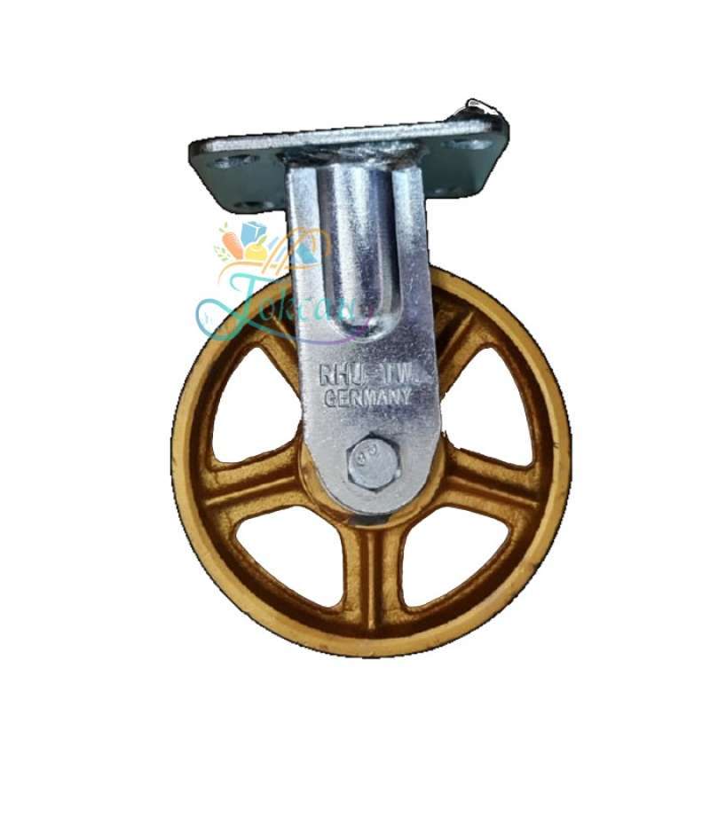 Promo Roda Caster / Troli / Troly Besi 6 Inch Heavy Duty Mati ( Fixed ...