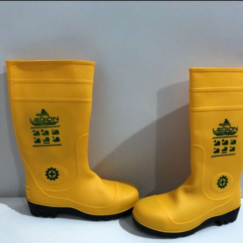 Promo Sepatu Boot Karet Ujung Besi Legion Steel Toe Shoes Diskon 23% Di ...