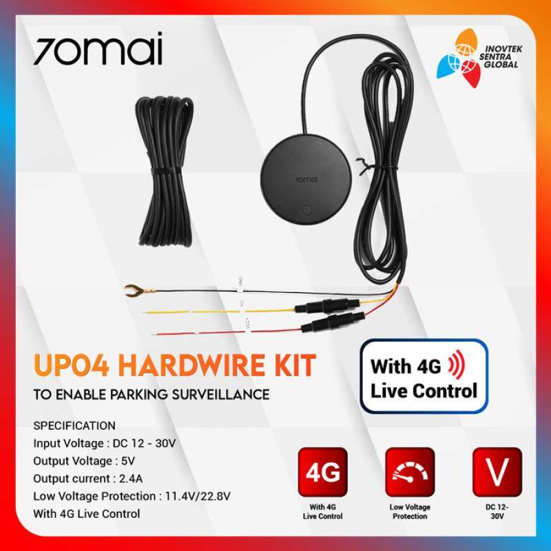 Promo 70mai Hardwire Kit Up04 Omni X200 Parking Monitor - 4g Live ...
