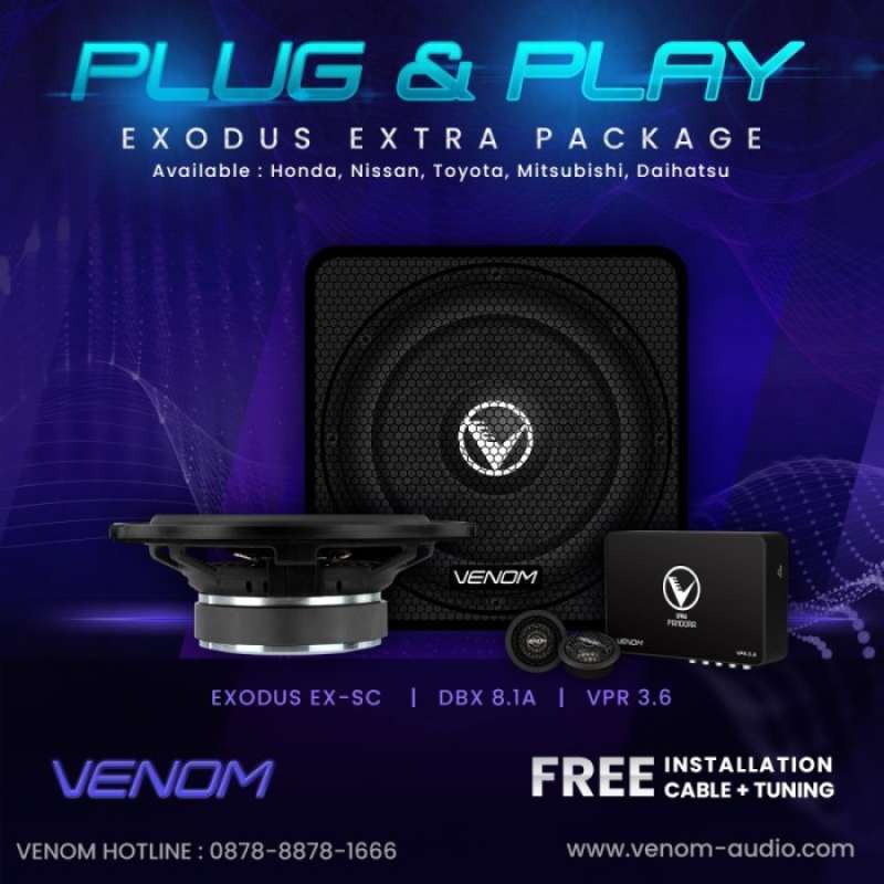Jual Venom Paket Audio Mobil Extra Express 2 Vpr 3.6 Gratis Pasang Tuning - Dbx8.1a Di Seller ...