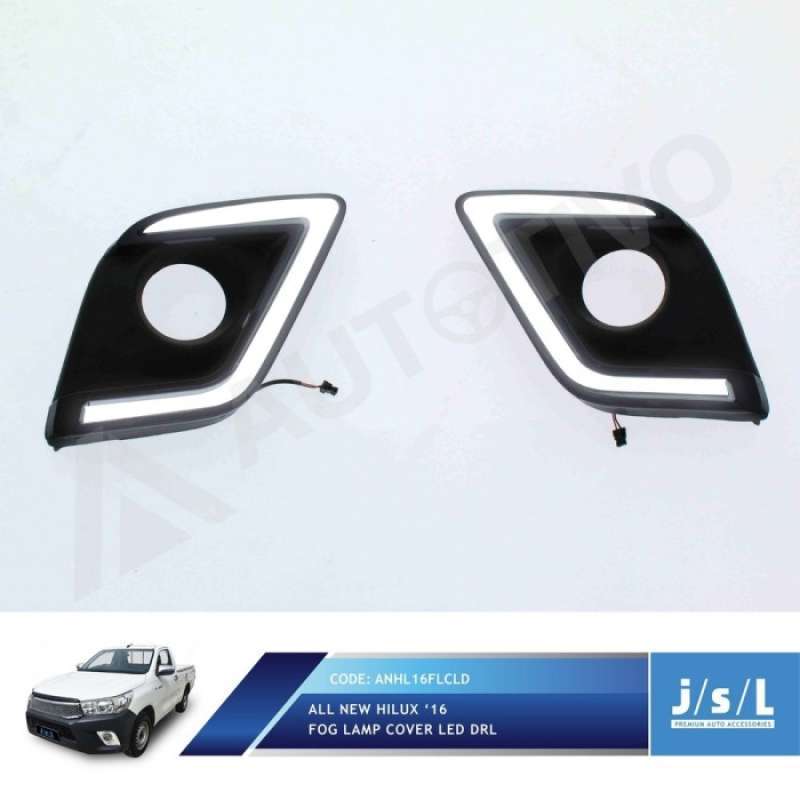 Promo Jsl All New Hilux Led Drl Fog Lamp Cover Diskon 7% Di Seller ...