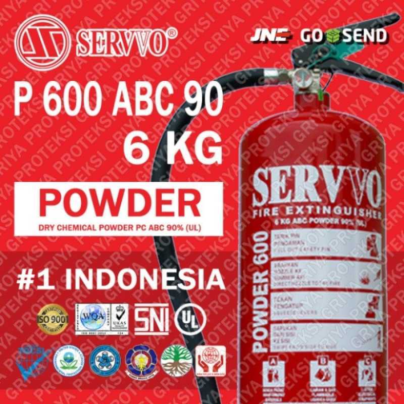 Promo Apar Servvo 6 Kg Abc 90 Powder P 600 Pemadam Api Fire ...