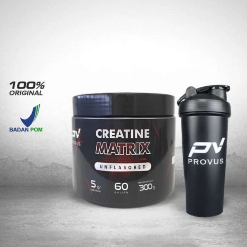 Promo Creatine Provus Matrix 300gram 60serving - Free Shaker Diskon 23% ...