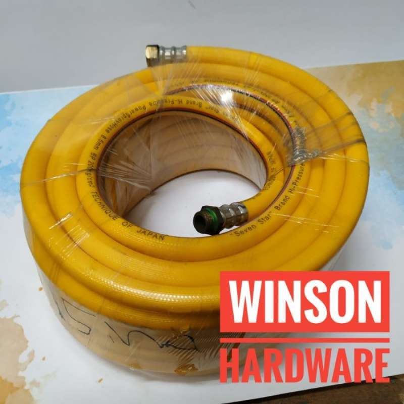 Promo Selang Angin Kuning Kompresor 15 M Seven Star High Pressure Spray ...