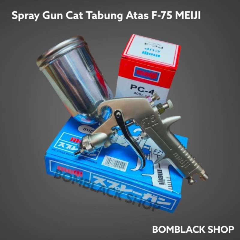 Promo Meiji Spray Gun Cat Tabung Atas F75 F-75 F 75 Alat Semtan Cet ...