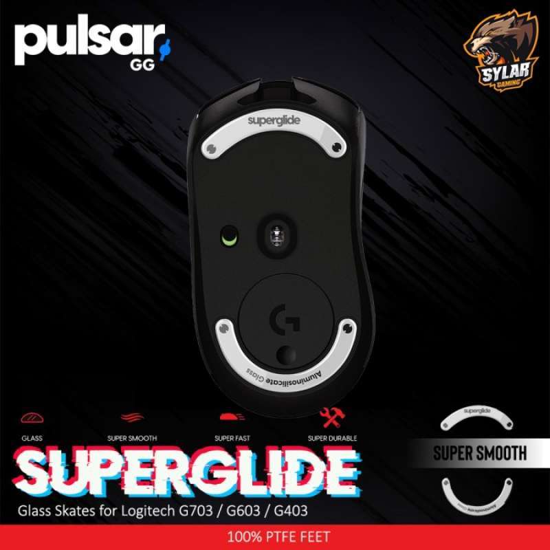 Promo Pulsar Glide Glass Skates For G703 / G603 / G403 Gaming Mouse ...
