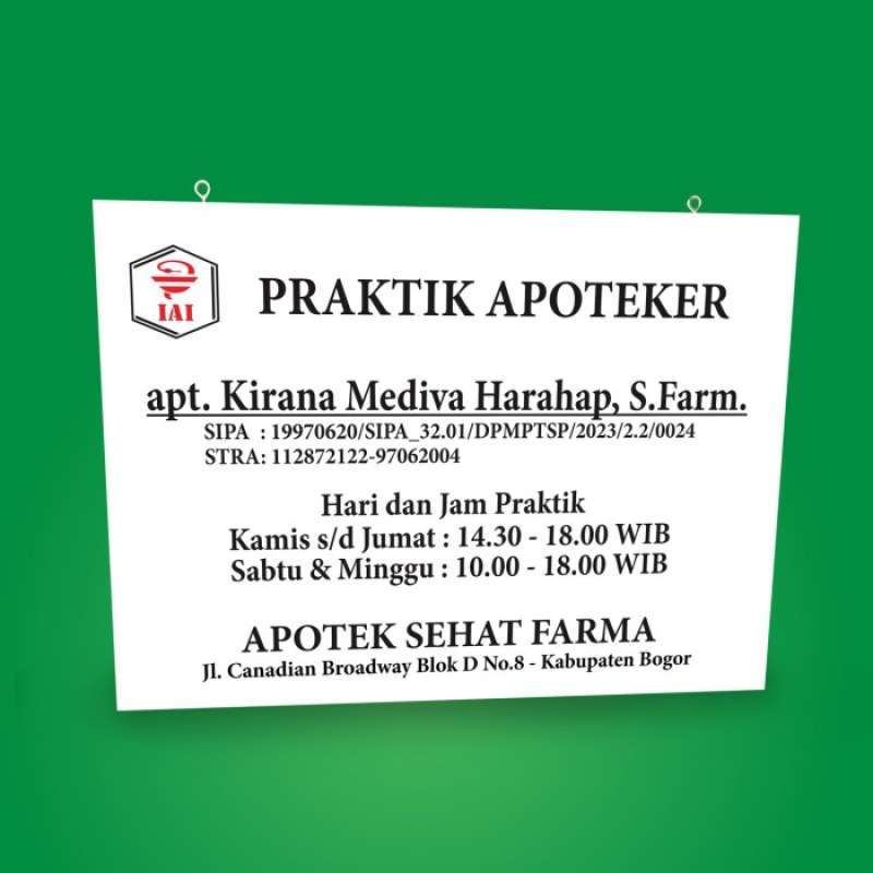 Jual Papan Nama Ukuran 90 X 60 Cm Original Murah - Harga Diskon Juni ...