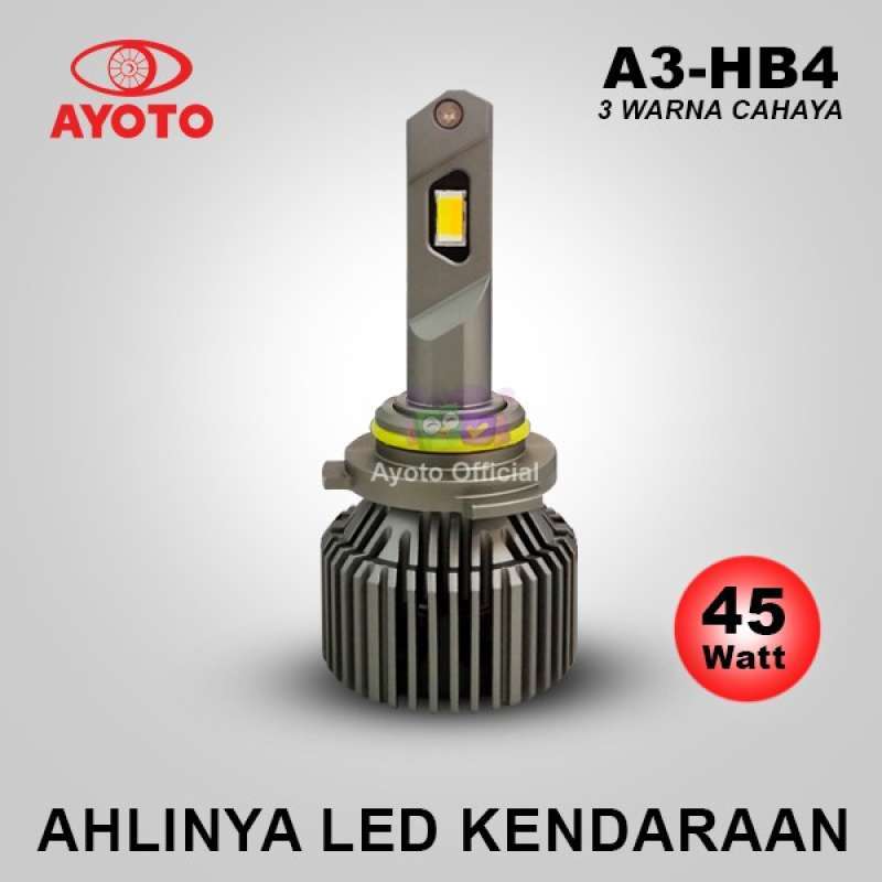 Promo Lampu Led H4 Mobil/truck Ayoto M4a 30w+30w Hi/lo Pnp - A3-hb4 3 ...