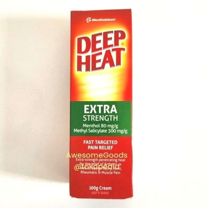 Promo Mentholatum Australia Deep Heat Extra Strength Cream 100g Diskon ...