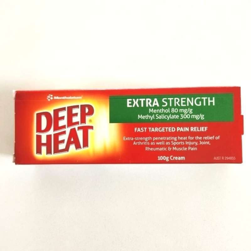 Promo Mentholatum Australia Deep Heat Extra Strength Cream 100g Diskon ...