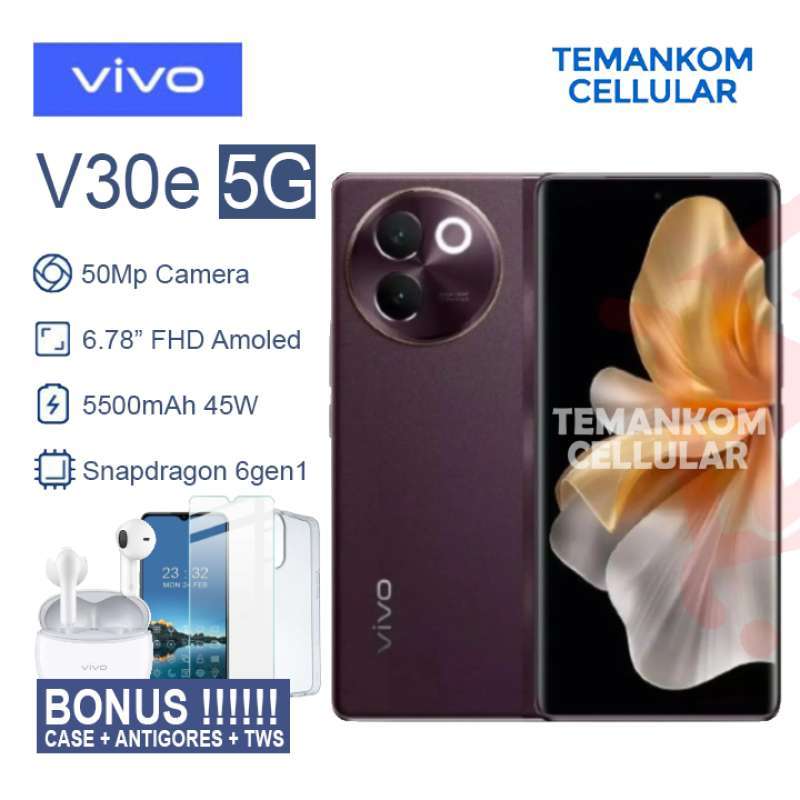 Jual Vivo V30e 5g 16gb 8gb 8/128 Nfc 8+8 Extend Ram 128gb Baru V30 E ...