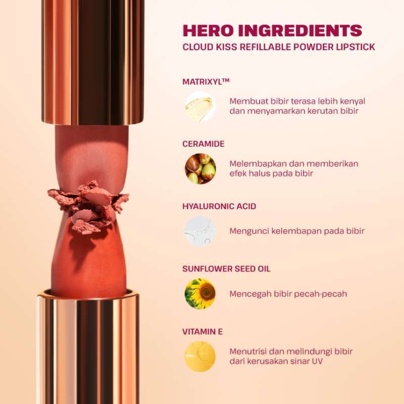 Jual Esqa - Cloud Kiss Refillable Powder Lipstick Di Seller Umkm ...