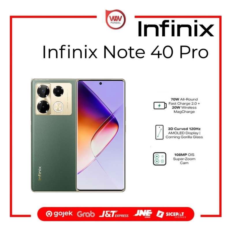 Jual Hp Infinix Note 40 Pro Ram 8gb Internal 256gb Garansi Resmi - Green Di Seller Wwponsel ...
