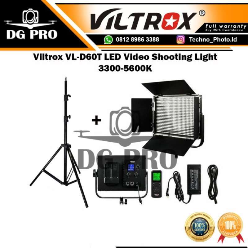 Promo Viltrox Vl-d60t Led Video Shooting Light Lampu Studio Vl D 60t ...