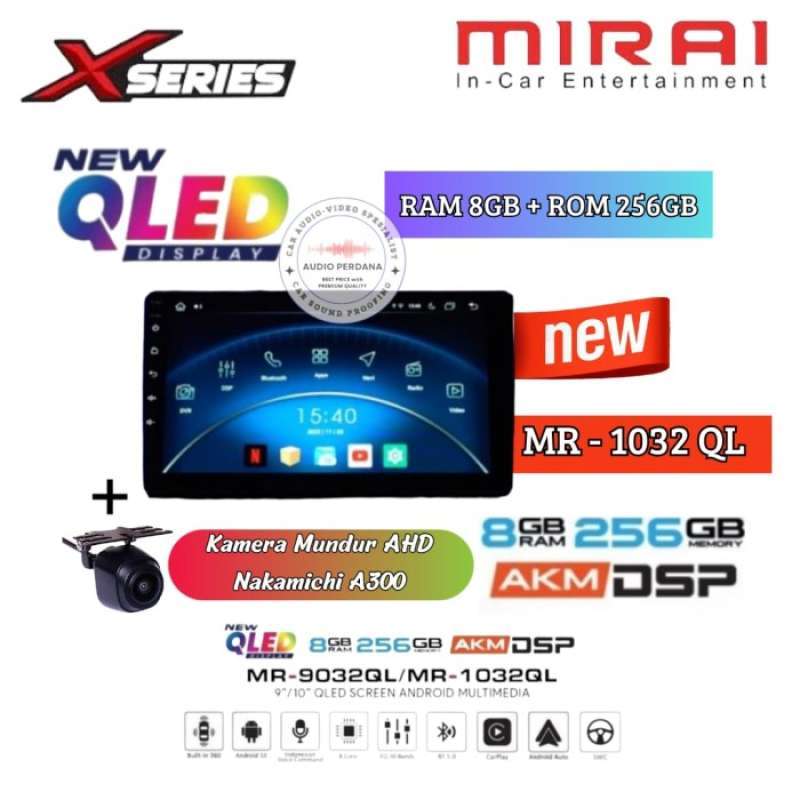 Jual Head Unit Android Carplay 10 Inch Mirai X-series 1032ql 8/256 Gb Qled - Hu+rear Cam Di ...