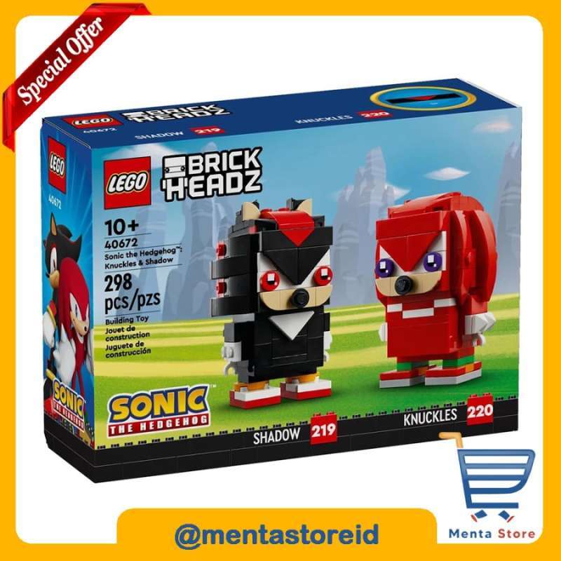 Promo Lego Brickheadz 40672 Sonic The Hedgehog: Knuckles & Shadow ...