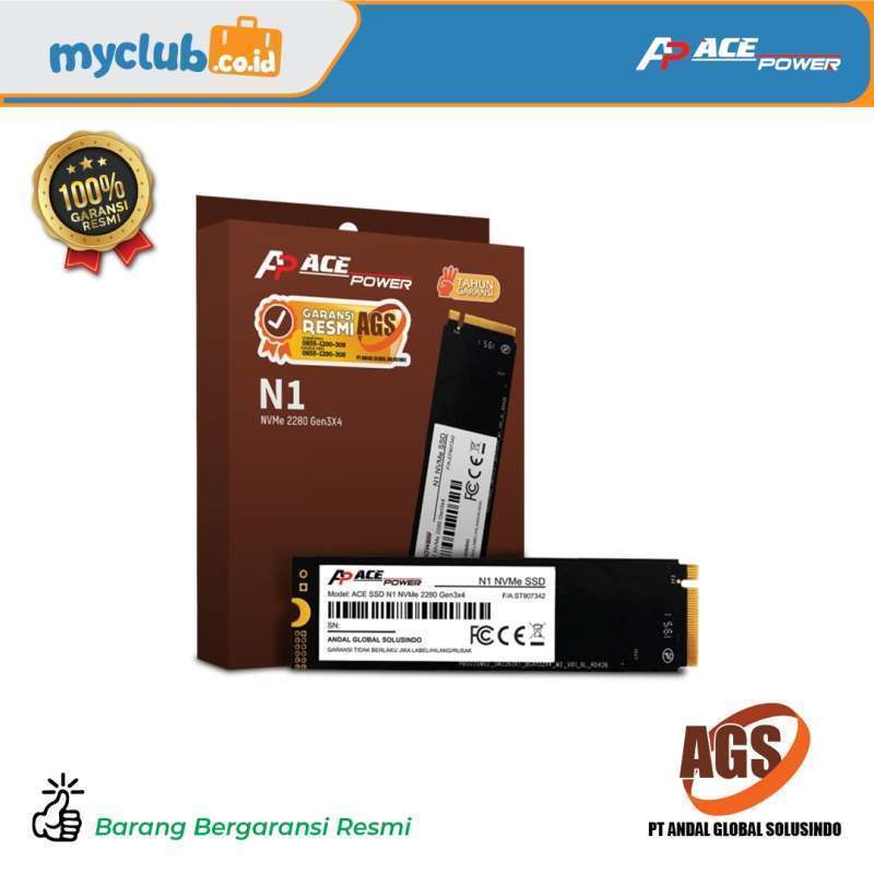 Jual Ace Power Ssd N1 Nvme M.2 2280 512gb Pcie Gen 4 X Di Seller Proton ...