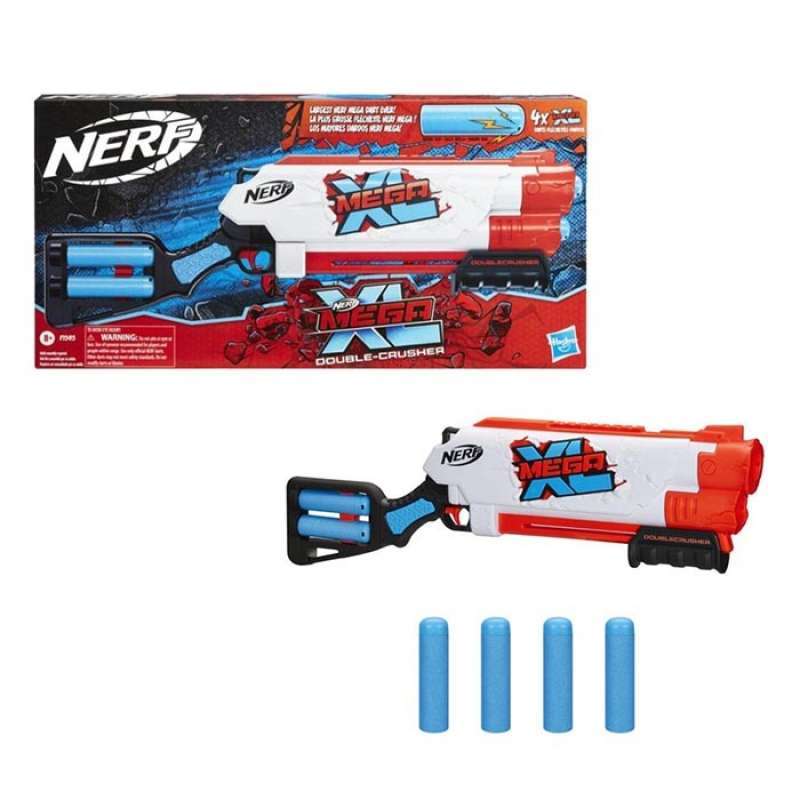 Promo Nerf Mega Xl Double Crusher Blaster Whistler Darts Hasbro Diskon ...