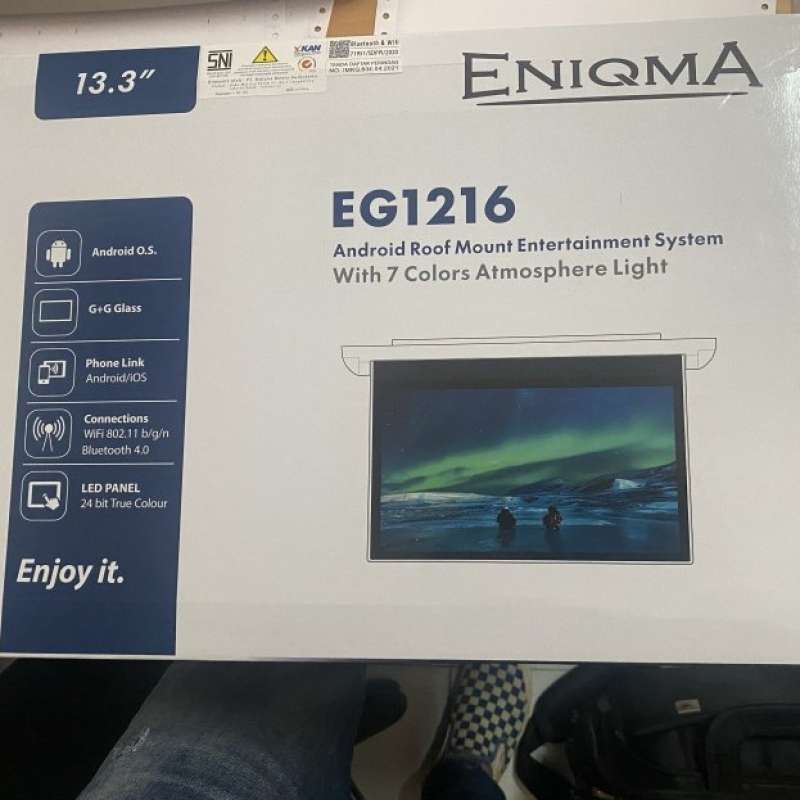 Promo Monitor Roof Eniqma Eg 1216/plafon Android 13,3inch Diskon 1% Di ...