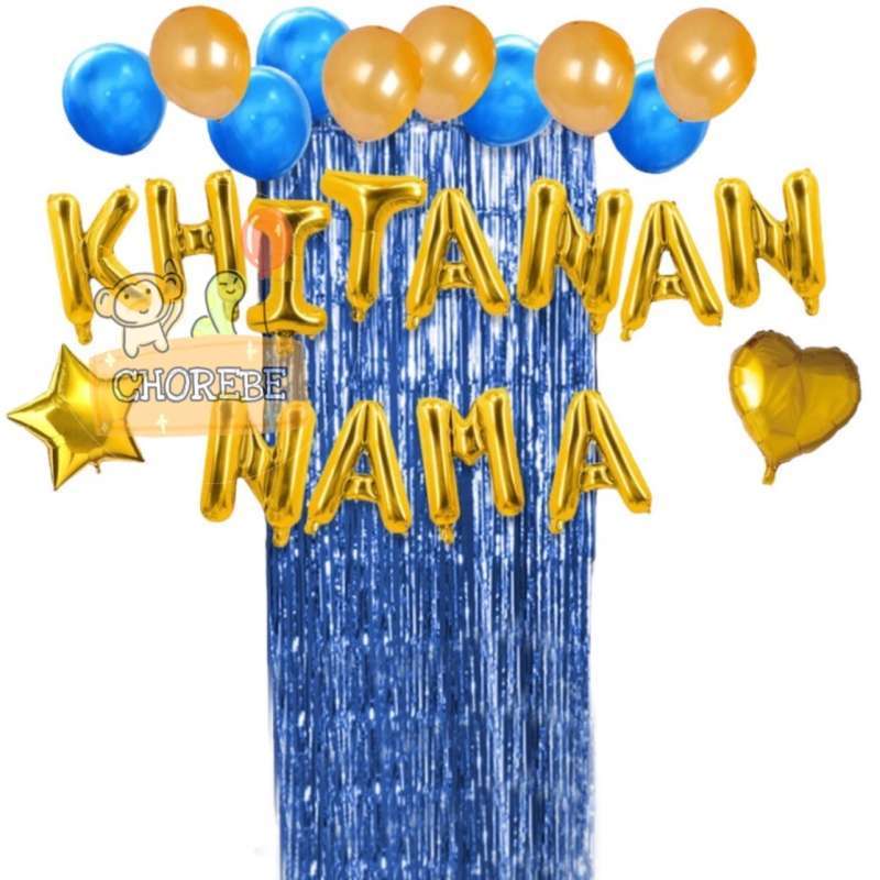 Jual Paket Dekorasi Balon Backdrop Acara Tasyukuran Sunatan Khitanan ...