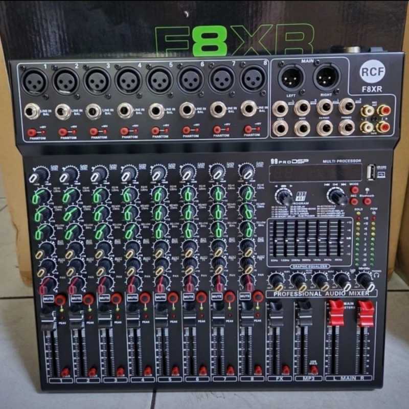 Jual Mixer Audio Rcf F8xr F 8 Xr 8ch Soundcard F 8xr Effect Reverb Di ...