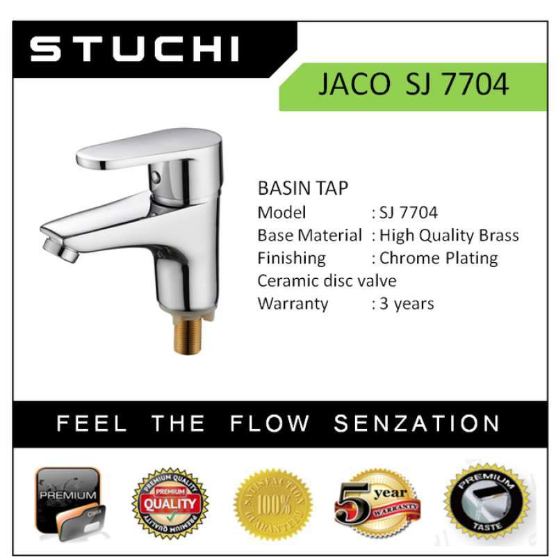 Jual Stuchi Sj 7704 Kran Washtafel Dingin, Keran Cuci Tangan, Garansi 3 Thn Di Seller Retail ...