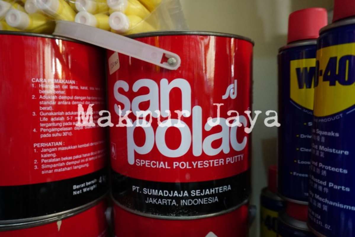 Promo Sanpolac 4 Kg Dempul Cat Besi Mobil Diskon 23% Di Seller Toplets ...