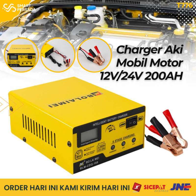 Promo Charger Aki Accu Digital Mobil Smart Otomatis 12v 24v 250w 15a ...