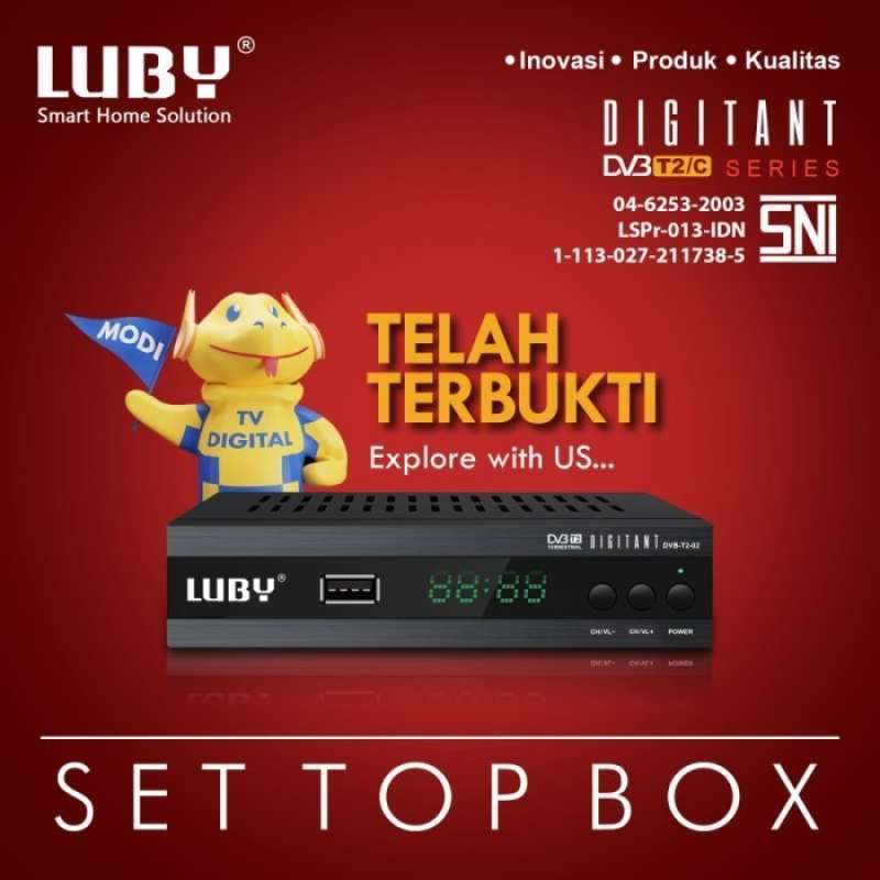 Jual Set Top Box Tv Analog Ke Digital Luby Reciever Dvb T2 02 Siaran ...