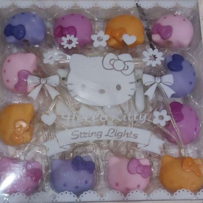 Promo Hello Kitty String Lights (glow) 2 Meter Arxt (original) Diskon ...