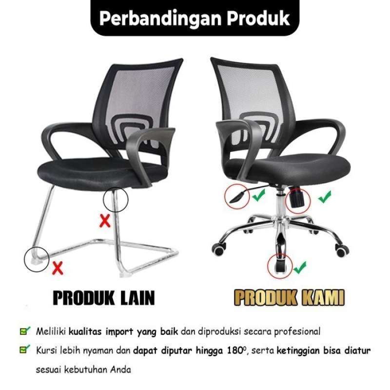 Promo Kursi Kantor Hidrolik/kursi Kerja Jaring/office Chair/kursi Kerja ...