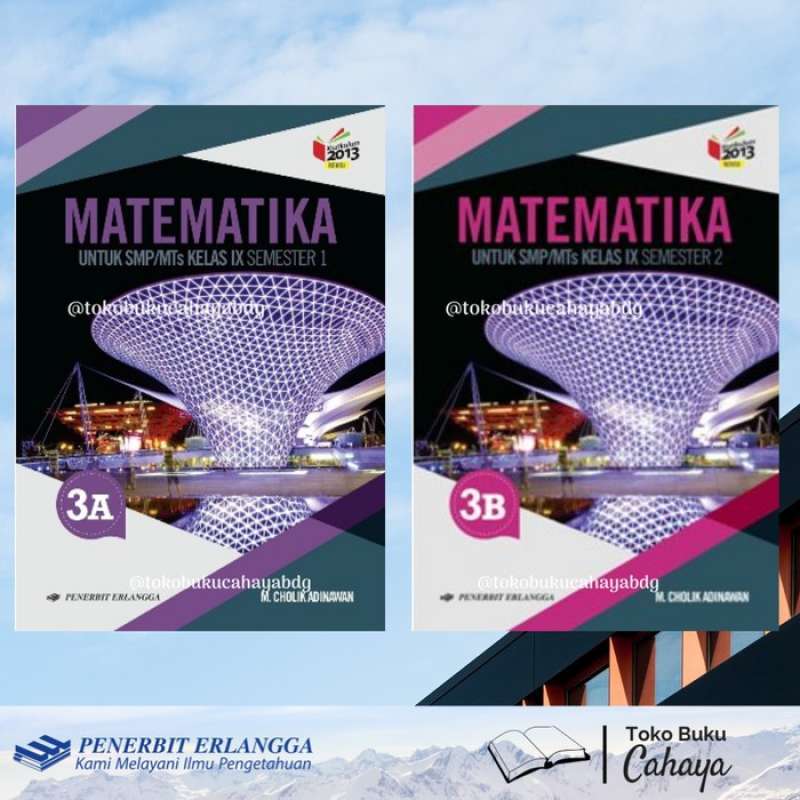 Promo Matematika Smp 3a 3b Kelas 9 K 2013 Revisi Erlangga 100% Original ...