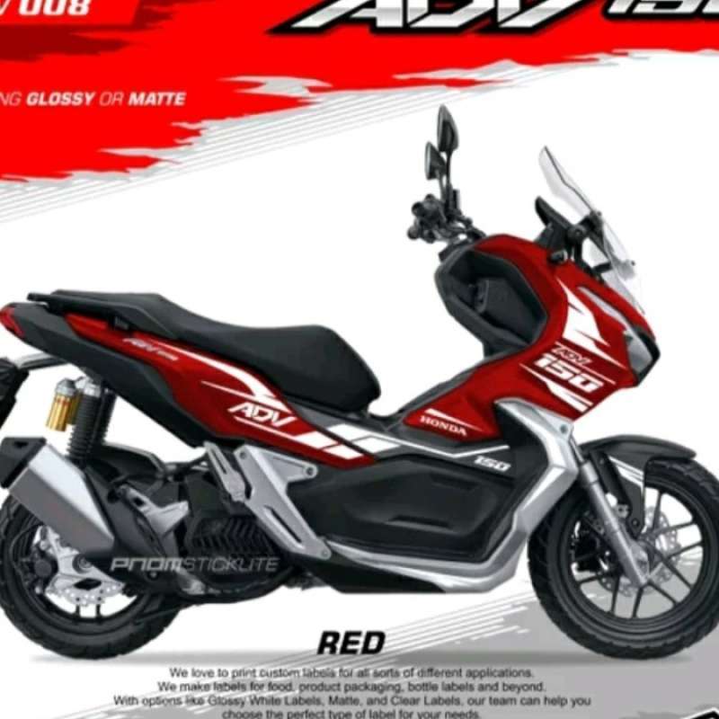 Promo Cutting Sticker Honda Adv 150 Sticker Putih Diskon 23% Di Seller ...