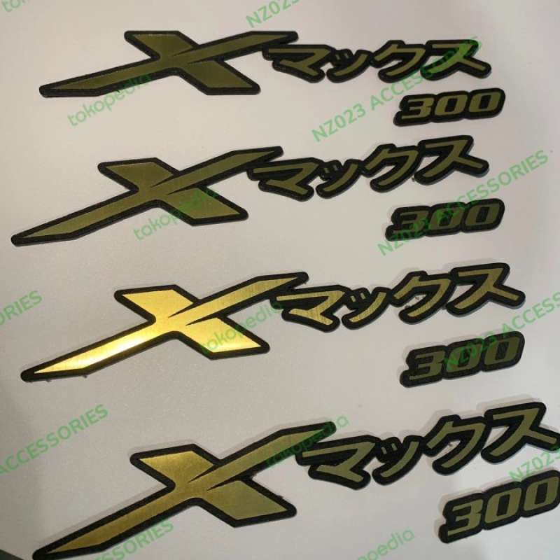 Promo Emblem Logo Yamaha Xmax 300 Japan X-max Gold Plate Diskon 23% Di ...