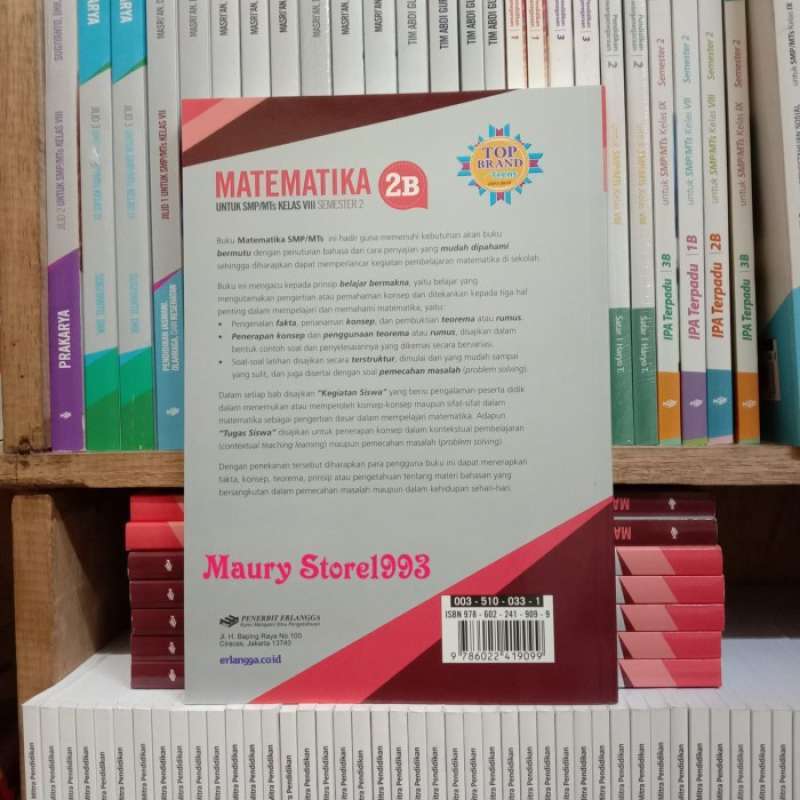 Promo Buku Matematika 2b Kelas 8/viii 2 Smp K13 Revisi Erlangga M ...