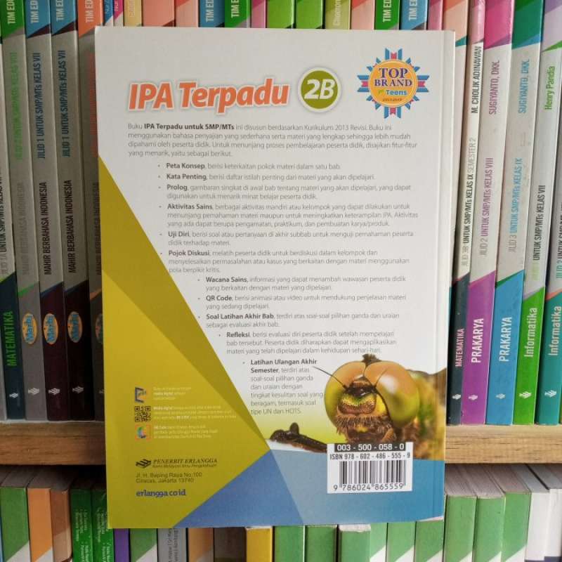 Promo Buku Ipa Terpadu 2b Erlangga Untuk Smp/mts Kelas Viii/8 K13 ...