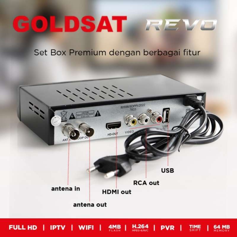 Jual Set Top Box Tv Digital Goldsat Dvbt2 Di Seller Noelle - Cengkareng ...