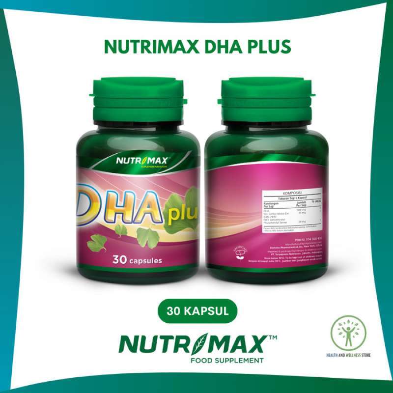 Promo Nutrimax Dha Plus 30 Kapsul Vitamin Penambah Daya Ingat Otak Diskon 33% Di Seller Ksm ...