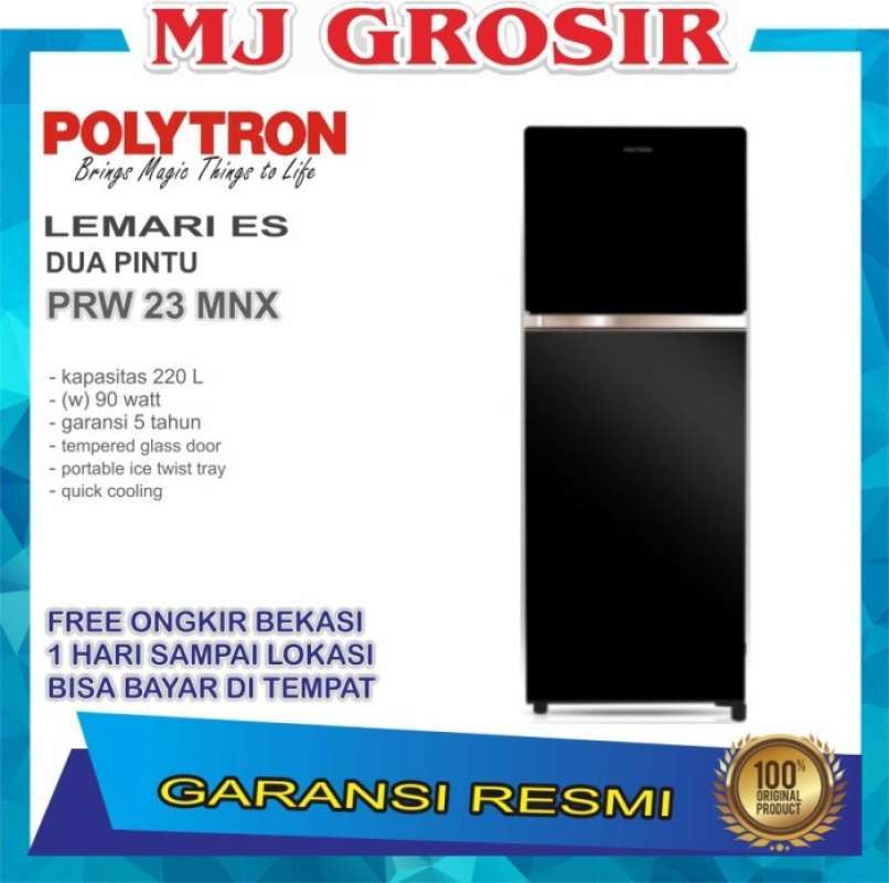 Promo Kulkas Polytron Prw 23 Zx Lemari Es 2 Pintu Prw23zx Diskon 23% Di ...