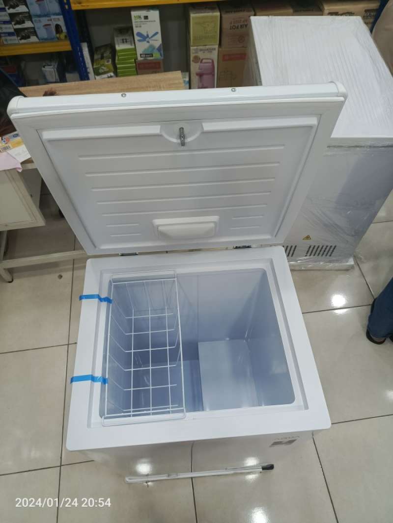 Promo Aqua Chest Freezer 110 Liter Aqf 120 Fr Cooler Box Makanan Beku ...