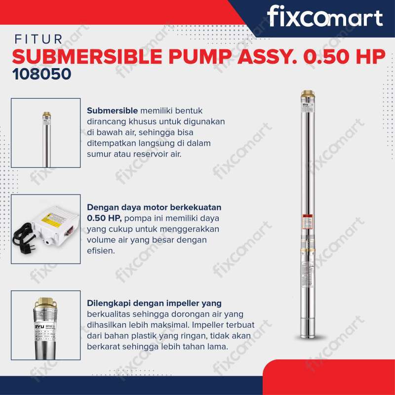 Jual Pompa Satelit - Submersible Pump Assy. 0.5 Hp Di Seller Fixcomart ...