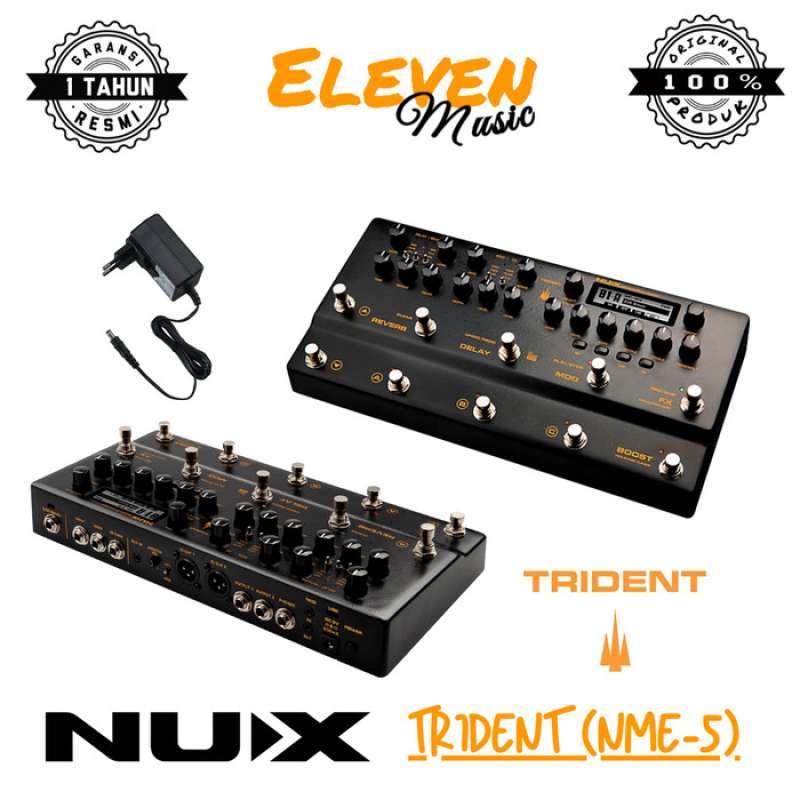 Promo Nux Trident Nme-5 Trident Multi Effects Guitar Cessor Pedal ...