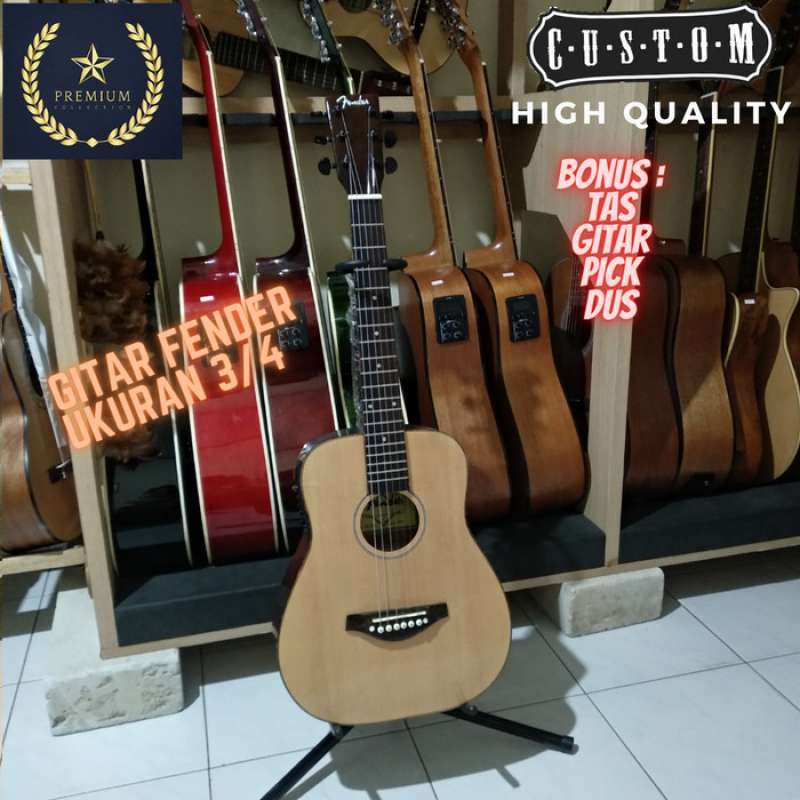 Promo Gitar Akustik Fender 3/4 Senar String List Kerang Diskon 23% Di Seller Melodiya Store ...