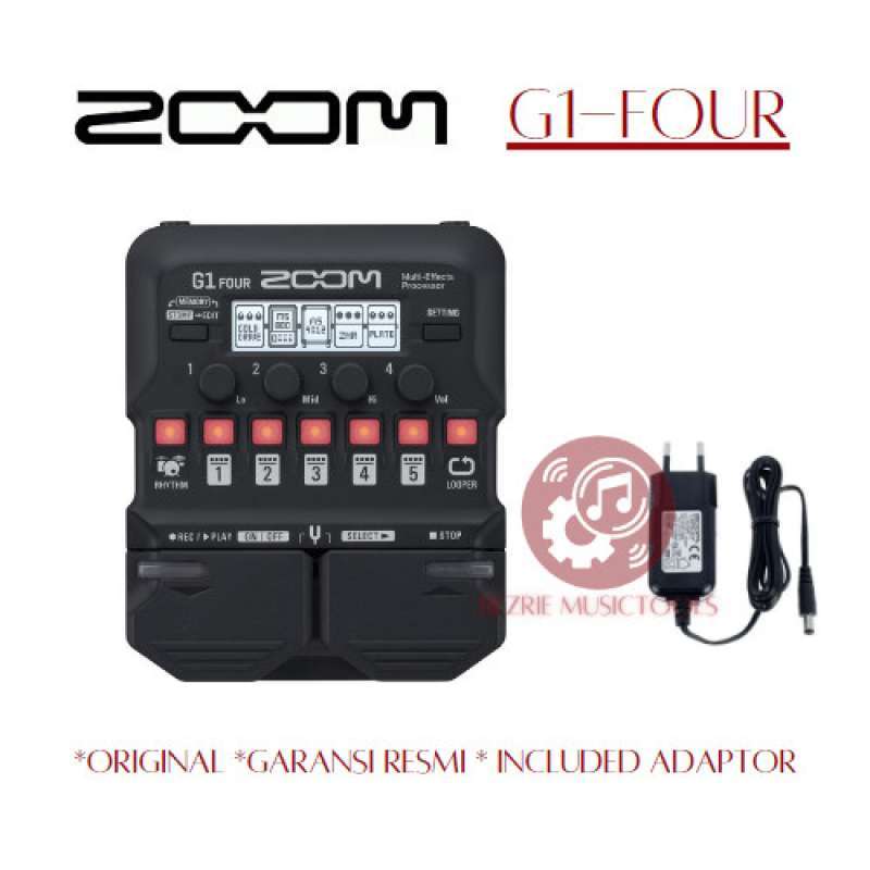 Promo Zoom G1 Four Multi Effect Gitar Plus Adaptor Diskon 23% Di Seller ...