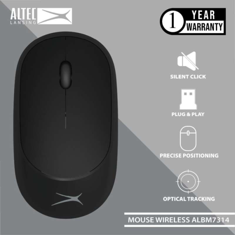 Promo Altec Lansing Albm7314 Mouse Wireless Albm 7314 Silent Diskon 23% ...