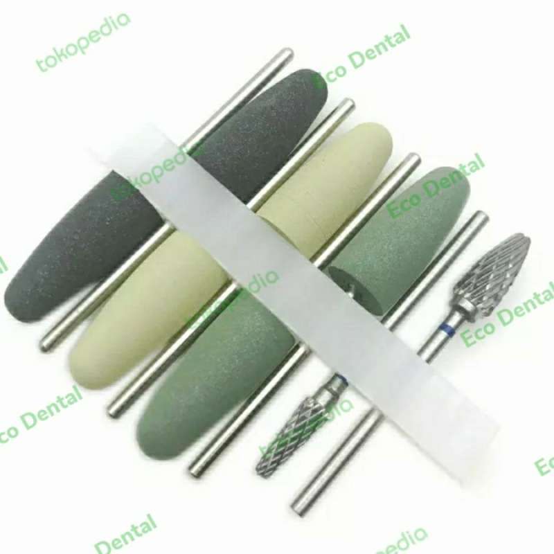 Promo Dental Bur Poles Set Akrilik Gigi Paalsu Denture Fraser Polishing ...