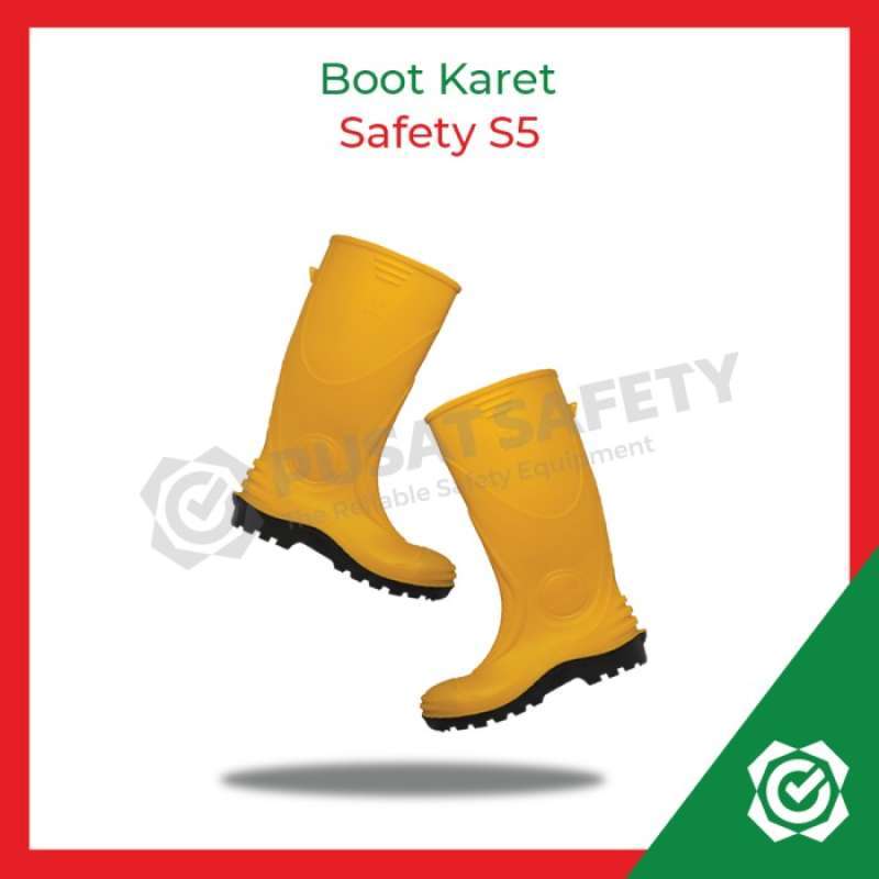 Promo Sepatu Boot Safety Ap Boots S5 Bot Tinggi Anti Air - 45 Diskon 50 ...