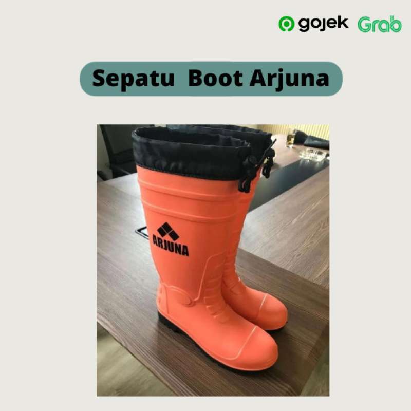 Promo Sepatu Boot Safety Shoes Orange Pvc Steel Cap, Bottom Water Proof ...