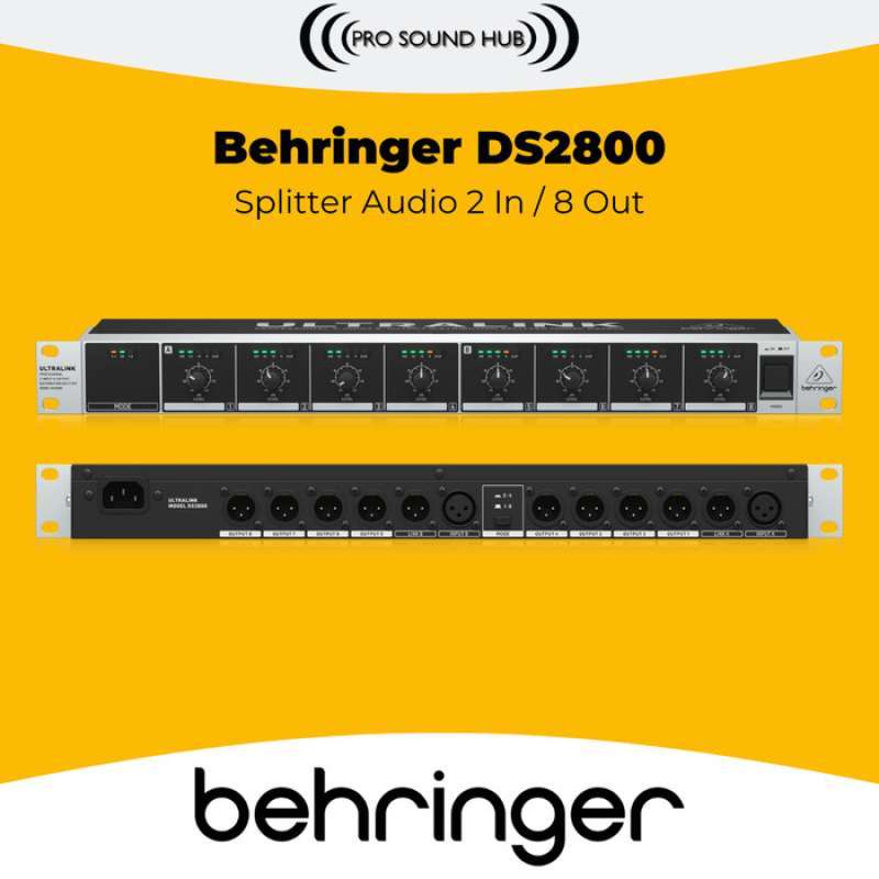 Jual Behringer Ds2800 Ds-2800 Splitter Audio Distributor 2 In 8 Channel ...